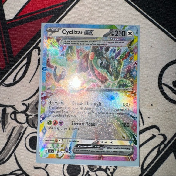 Pokemon | Accessories | Pokemon Cyclizar Ex 59191 Card 224 | Poshmark